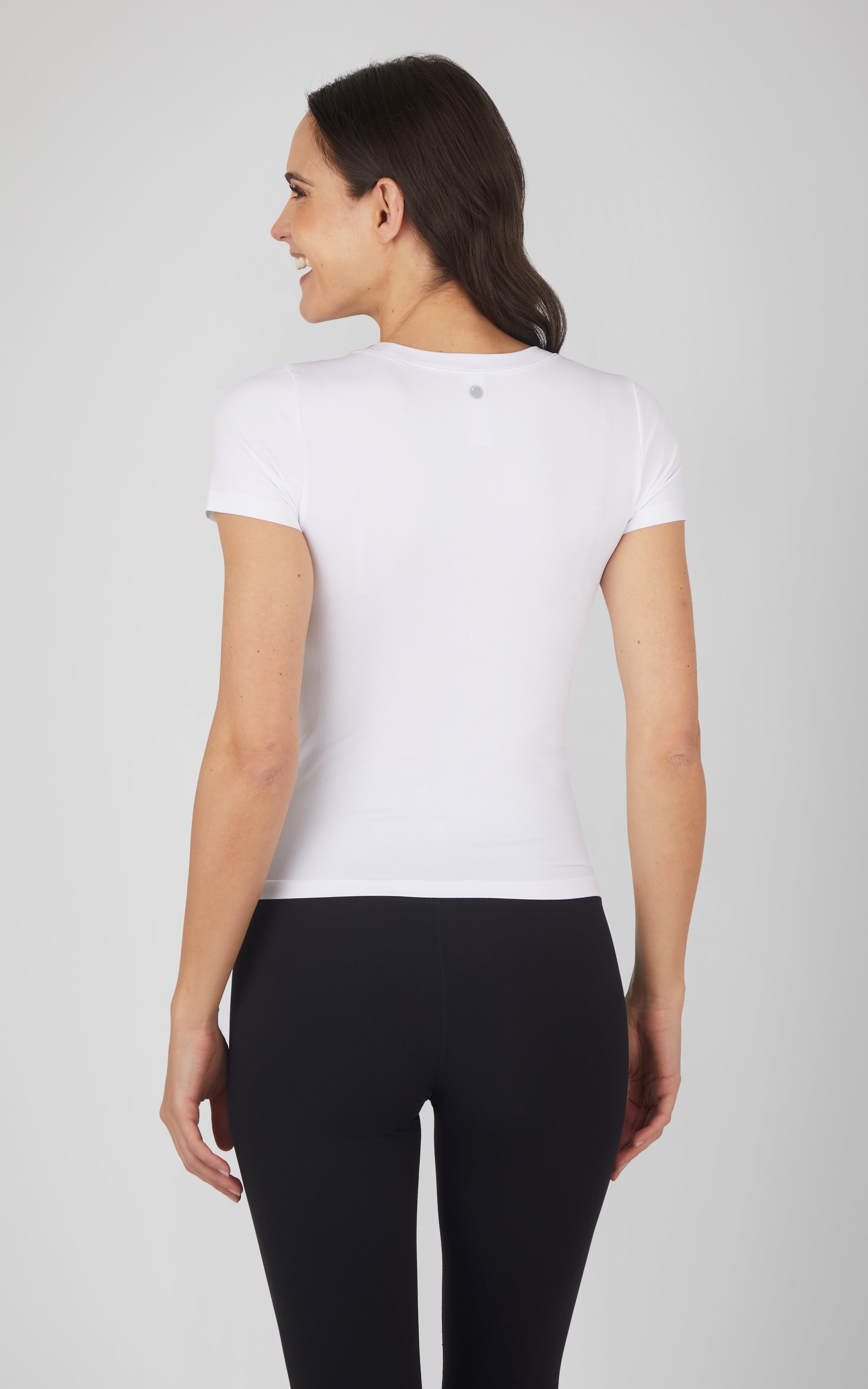 Seamless Miranda Fitted Crew Neck Tee - SLY-1771S-2PK – 90 Degree by Reflex